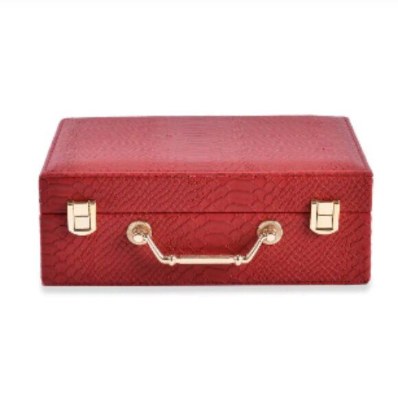 Jewelry | Snake Skin Pattern Faux Leather 2 Pcs Jewelry Box | Poshmark